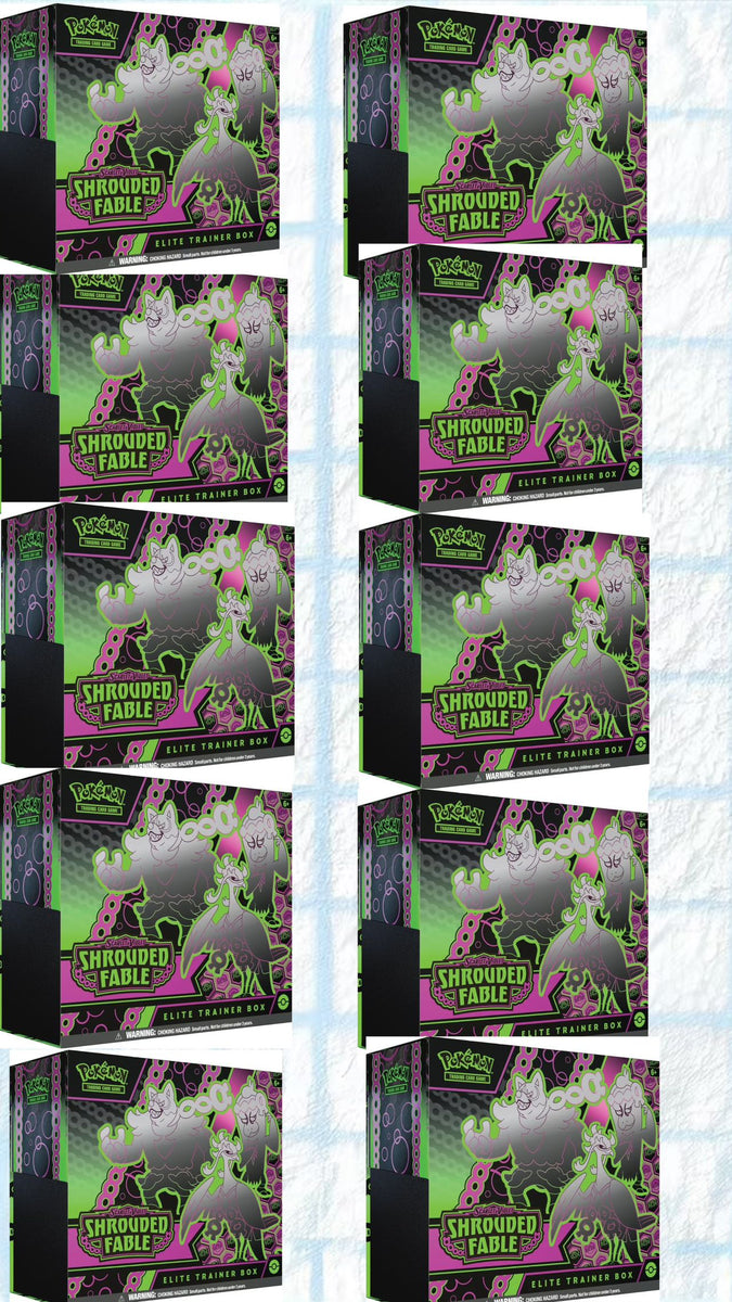 POKÉMON TCG Scarlet & Violet 6.5 Shrouded Fable Elite Trainer Box Case ...